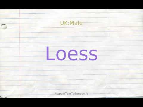 How to pronounce loess