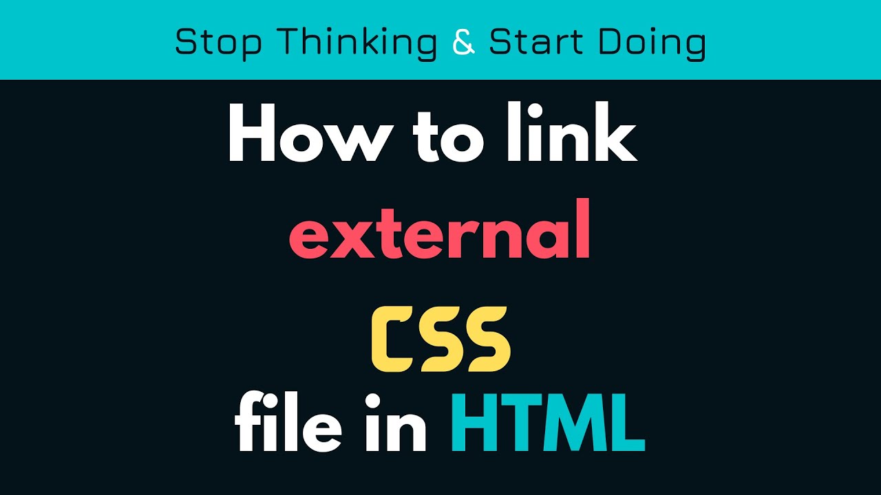 How to link external CSS file in your HTML