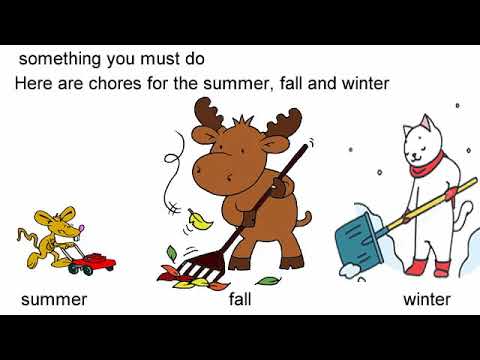 chore meaning | Vocabulary for Kids | Children's Dictionary | Learn English Vocabulary