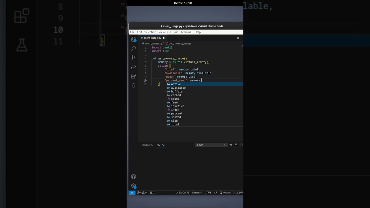 Really good library for python psutil and sysadmins #beginner #sysadmin #python