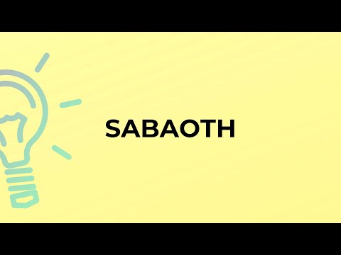 What is the meaning of the word SABAOTH?