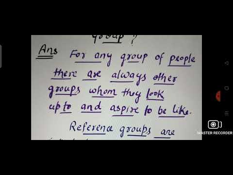 What is a Reference GROUP ? Class -11 SOCIOLOGY Ch.2 Terms, Concepts and Their Use in SOCIOLOGY