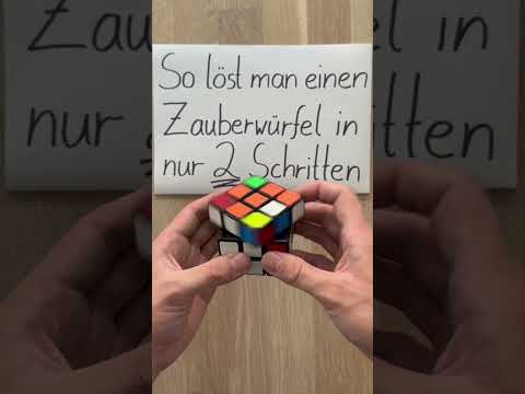 So lรถst du deinen Zauberwรผrfel mit nur 2 Schritten ๐