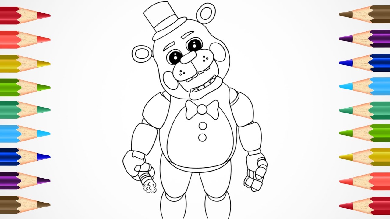 Got Your Colors Ready? Freddy Fazbear Coloring Pages!