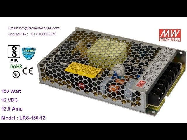 LRS-100-24 Meanwell Power Supply 100W SMPS - LRS-100-48 Meanwell SMPS ...