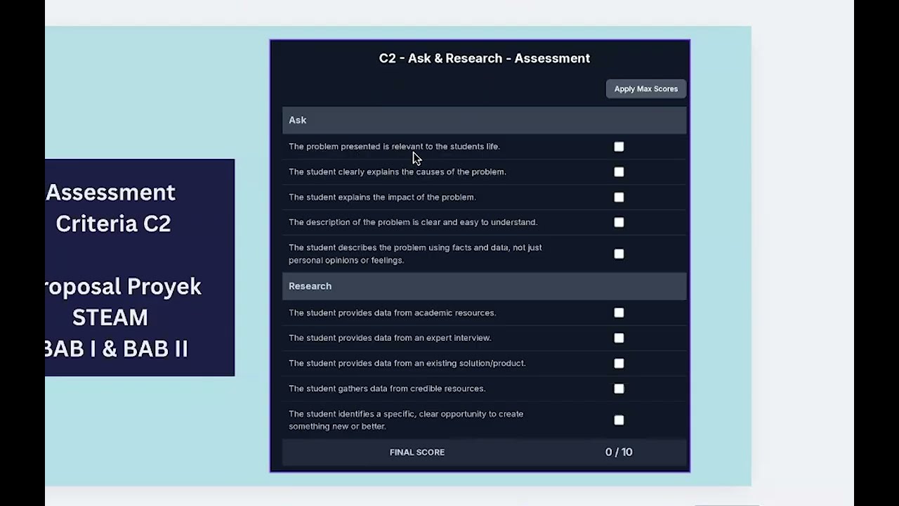 Panduan Mengedit Proposal STEAM & Rubric C2 SMA Pahoa