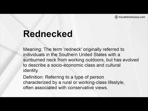 Rednecked Meaning