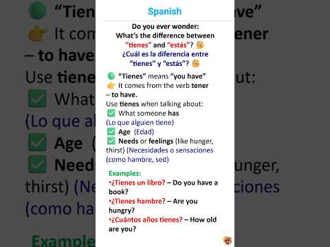 What’s the Difference Between “Tienes” and “Estás”? ¿Cuál es la diferencia entre “tienes” y “estás”?