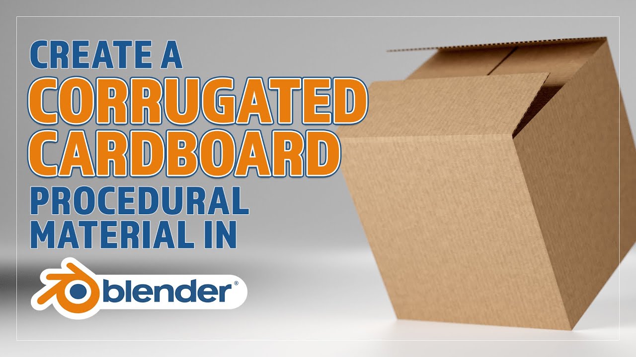 CREATE A PROCEDURAL CORRUGATED CARDBOARD MATERIAL IN BLENDER