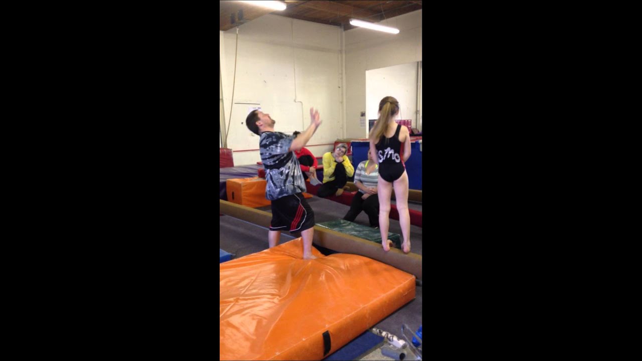 Beam Drills: side handstand dismount