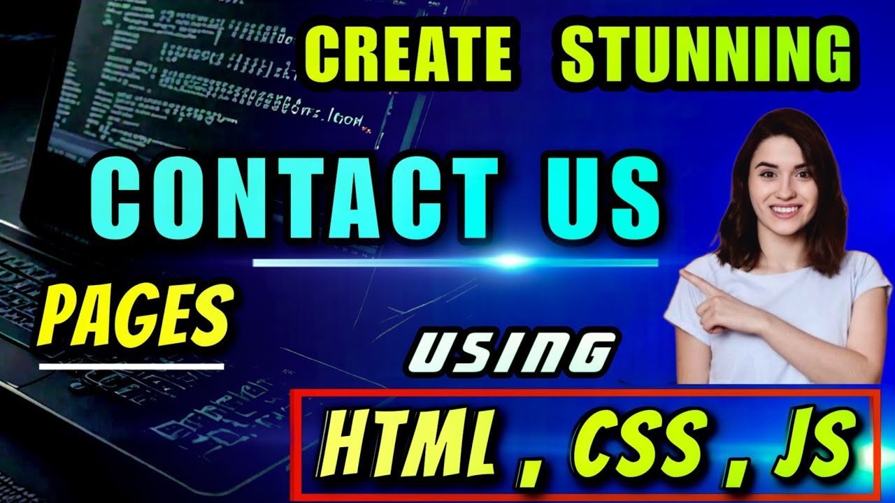 01 - Create a Stunning 3D Animated Contact Us Page with HTML, CSS, JavaScript, & Bootstrap.