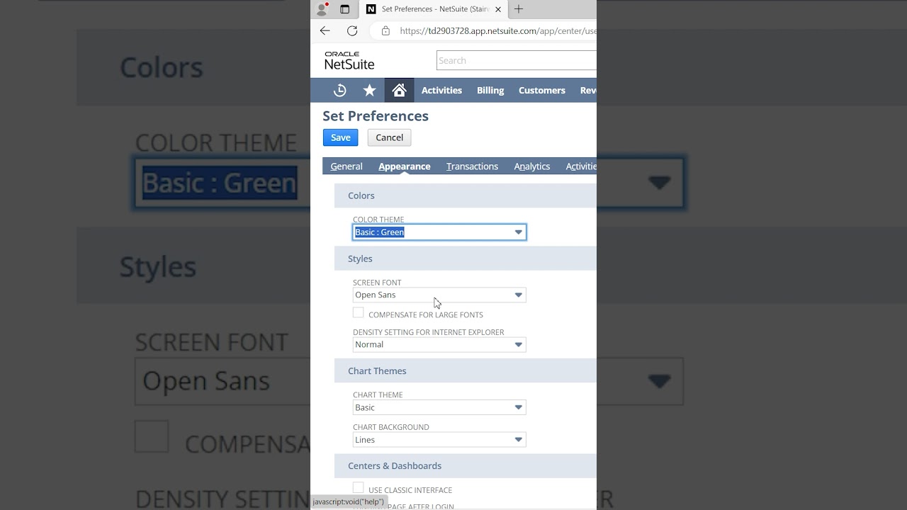 Changing Your Color in NetSuite