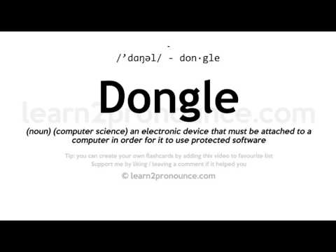 Pronunciation of Dongle | Definition of Dongle