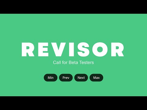 Revisor Prerelease Demo