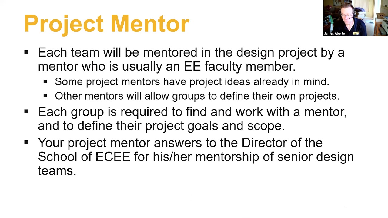 ECEE Pathway Seminar - What is Senior Design?