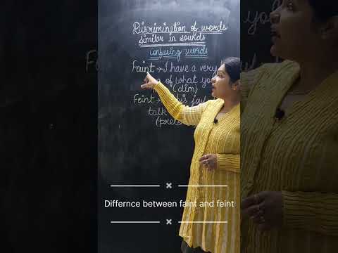 Differnce between faint and feint | confusing english words