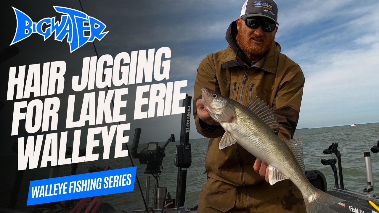 CRAZY LAKE ERIE JIG BITE! Tips & Tricks for Jigging Lake Erie Walleye with Hair Jigs & Blade Baits