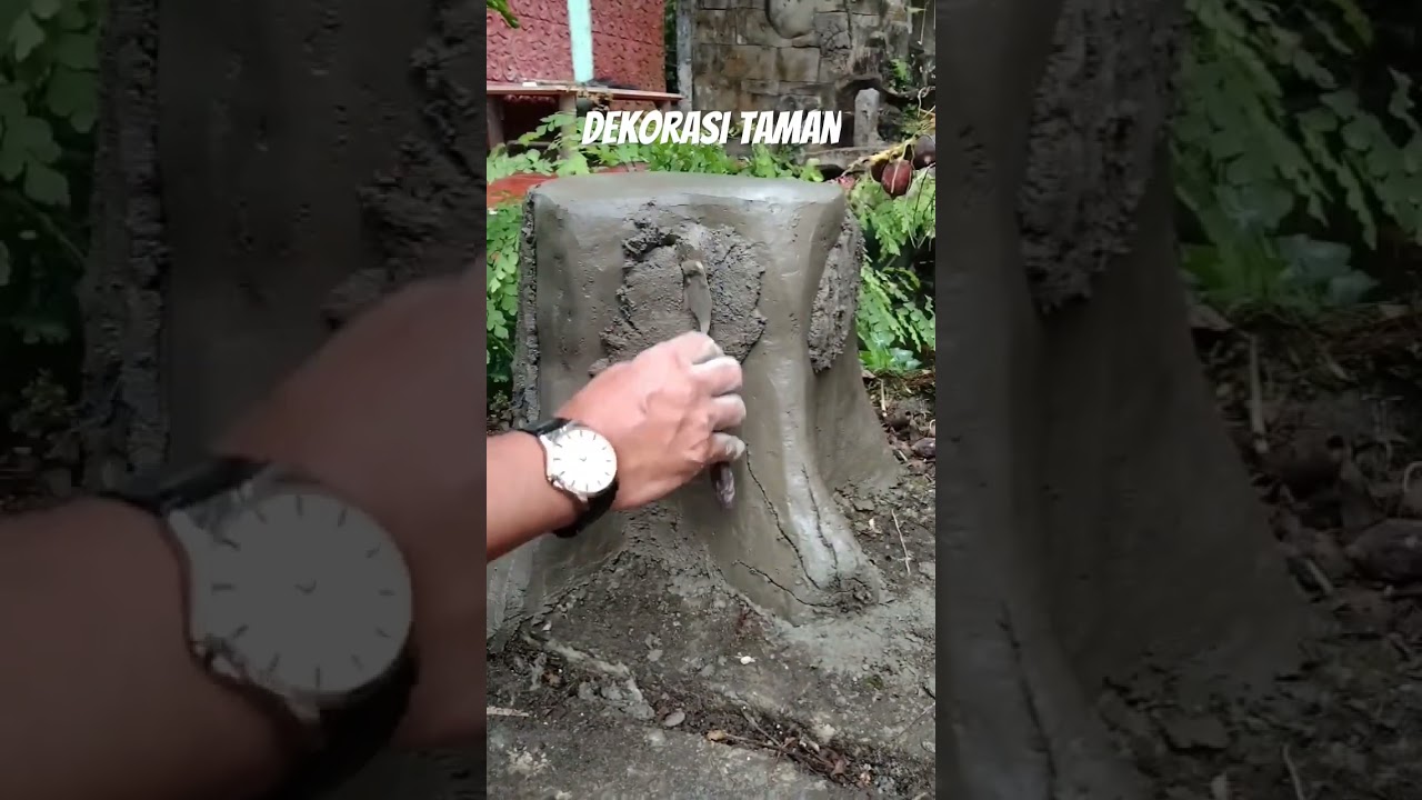 Dekorasi Taman‼️Membuat Reflika Kayu #art #diy #relief #homedecor #painting #drawing #ideas #craft