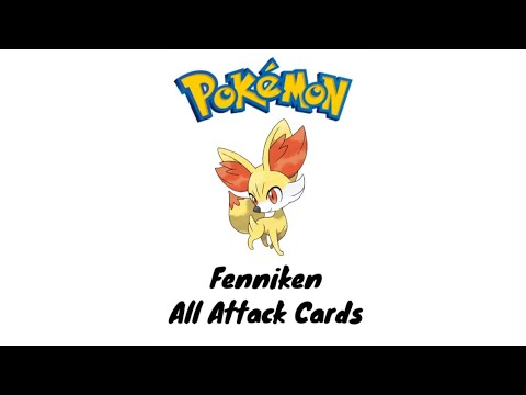 Pokemon Fennekin All Attack Cards Collection #Shorts #Fennekin