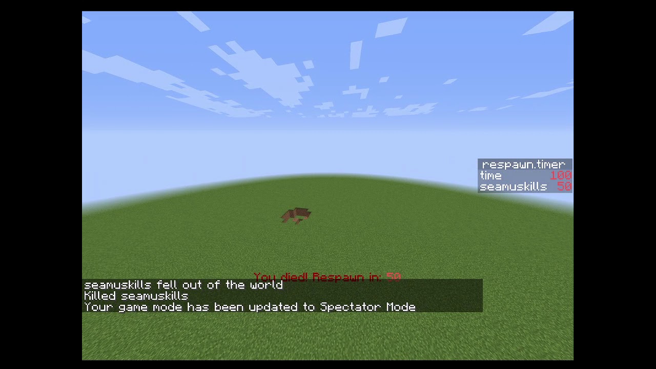 respawn timer datapack (minecraft)