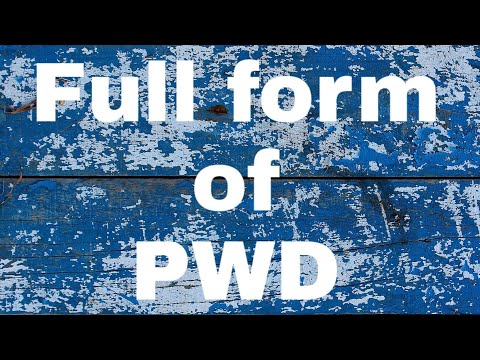 Full form of PWD