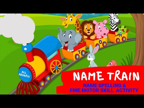 HOW TO Teach Your Toddler to Spell Their Name|DIY Name Train Activity| Learning Unlocked TT