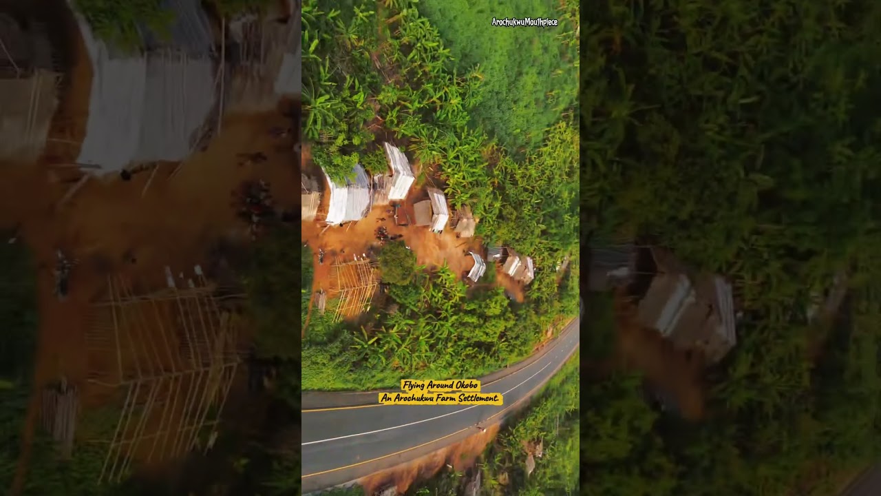 ❤️✈️Flying Around Okobo… An Arochukwu Farm Settlement in Arochukwu LGA.