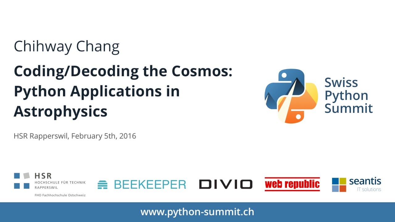 Chihway Chang – Coding/Decoding the Cosmos – SPS16