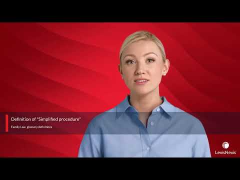 "Simplified procedure" - Legal Definition