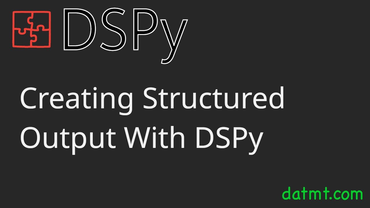 Generating Structured Output With DSpy and Pydantic
