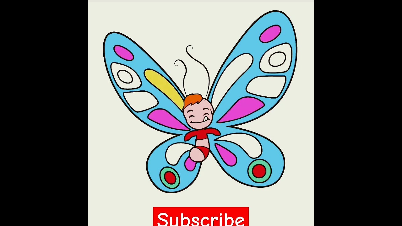 Butterfly Vector Coloring #trending #viral #life #reels #relaxing #shorts #views