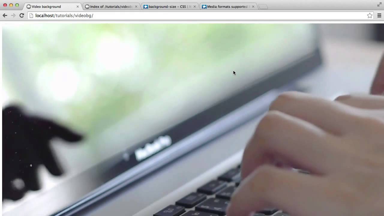 HTML5 Fullscreen Background Video (1/2)
