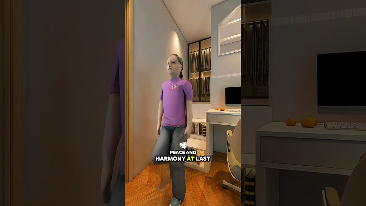 One Room, Two Kids? Try This Bedroom Layout Now! #shorts #bedroom #interiordesign