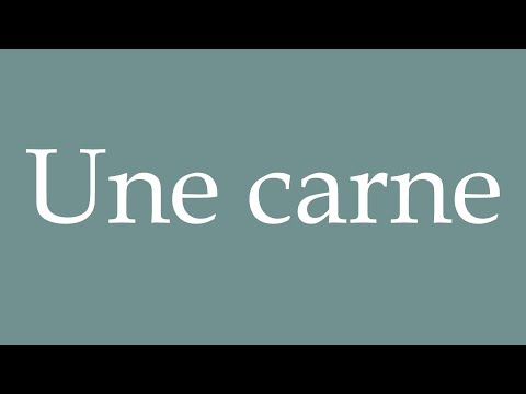 How to Pronounce ''Une carne'' (A meat) Correctly in French