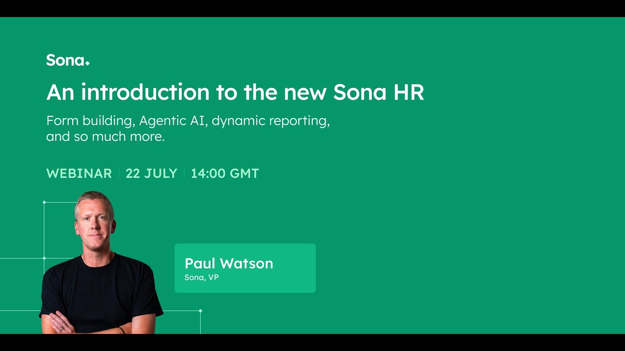 An introduction to the new Sona HR with Paul Watson