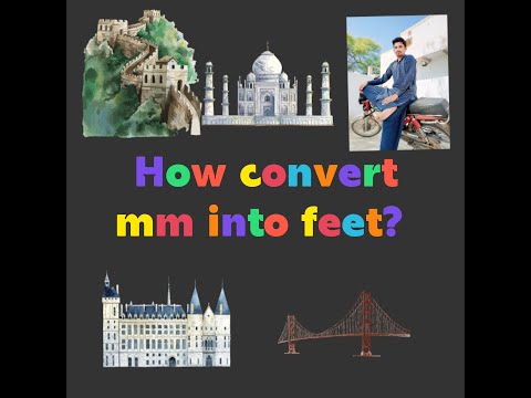 How to convert mm to feet | How to convert mm to feet | mm ko feet me kaise nikale | feet into mm |