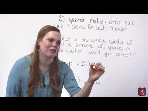 Mean and StDev of a Binomial