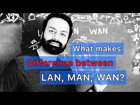 What makes difference between LAN MAN and WAN ?