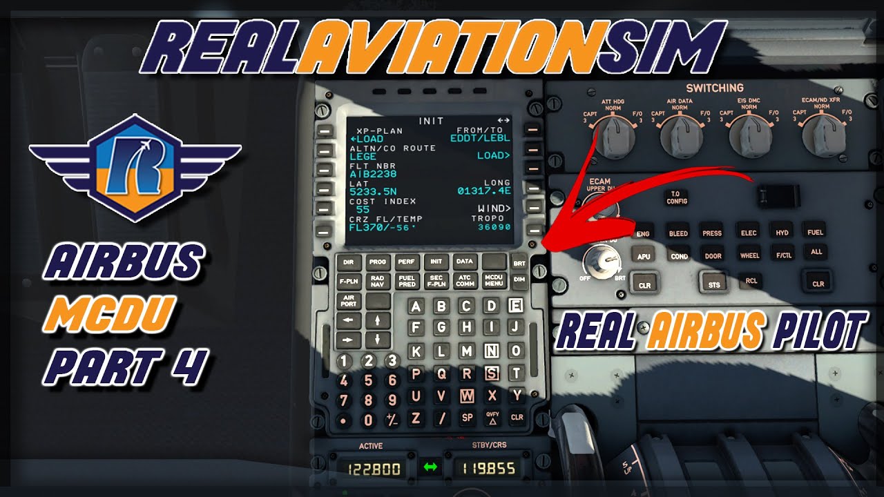 AIRBUS MCDU Tutorial parte 4 SEC-FPLAN // REAL PILOT