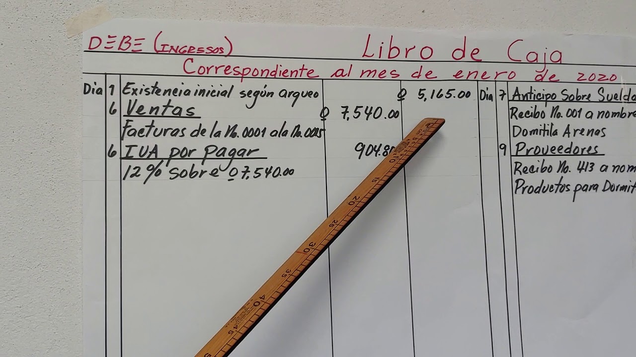 Libro de caja