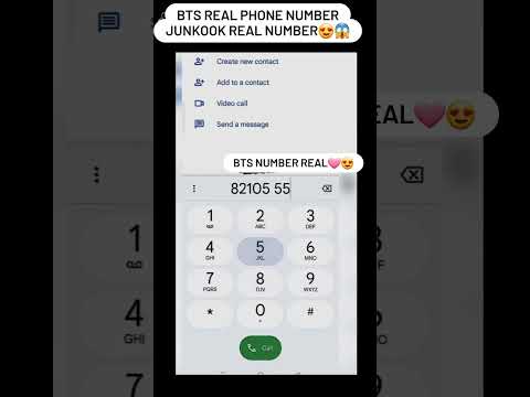 BTS Junkook REAL Phone NUMBER😱 OMG!😲 #shorts #viral