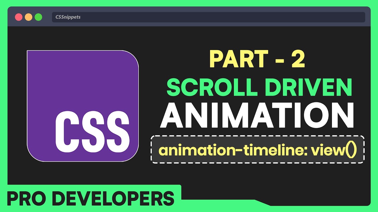 CSS animation-timeline: view() Explained | Scroll-Driven Animations Part 2