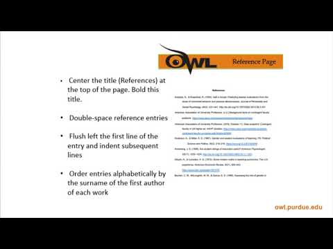 APA Overview