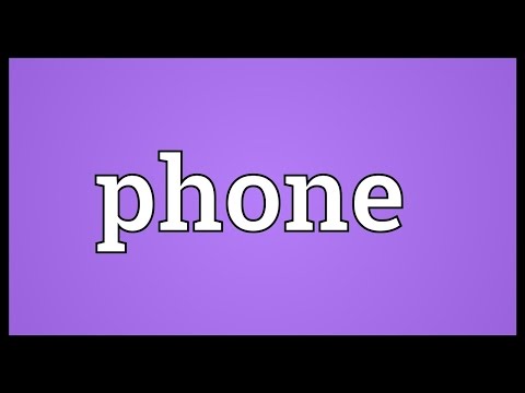 Phone Meaning