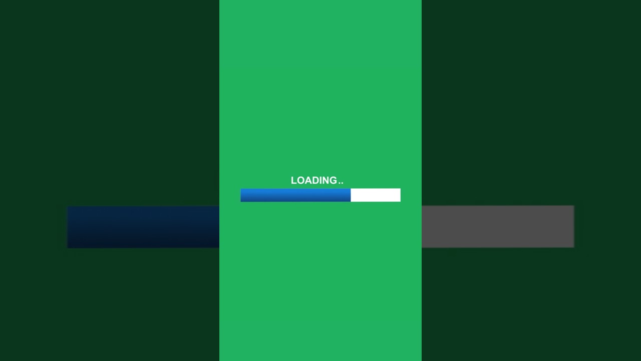 Loading bar green screen #humloart