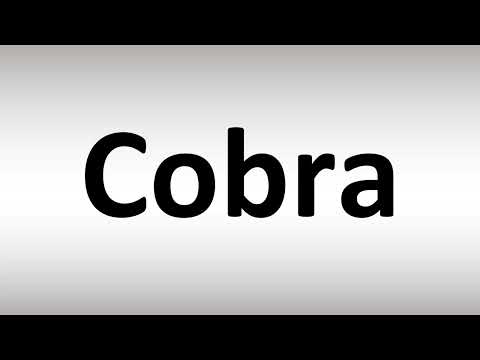 How to Pronounce Cobra