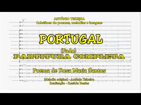 1157 PORTUGAL (Fado) (PARTITURA COMPLETA)-Compositor António Teixeira/Cabeceiras de Basto/Coletânea