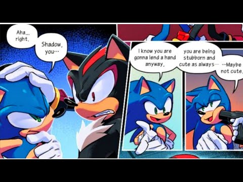 Sonic Calls Shadow Cute - Sonic X Shadow Comic Dub