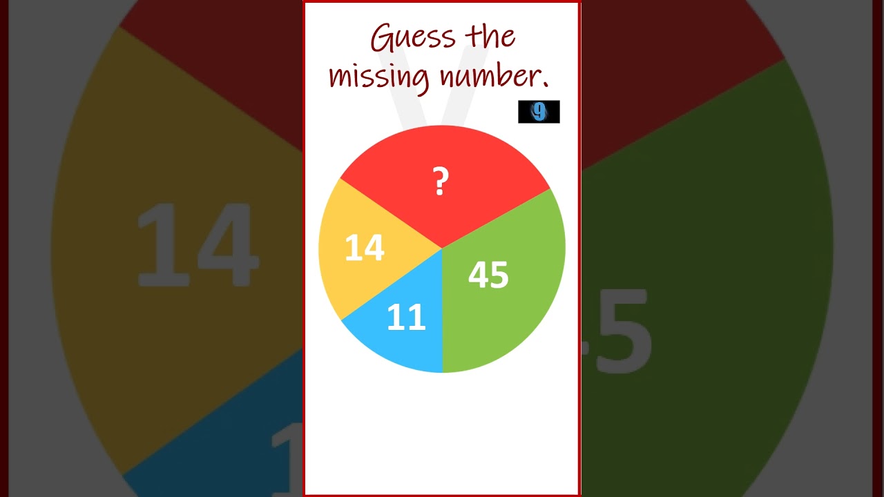 #shorts 🧐CAN YOU SOLVE IT ?? Missing Number #puzzle #brainteaser #riddles #mathstricks #mathspuzzle