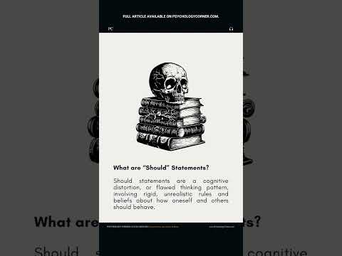 Should Statements: Examples | Cognitive Distortions | Critical Thinking Basics #Short